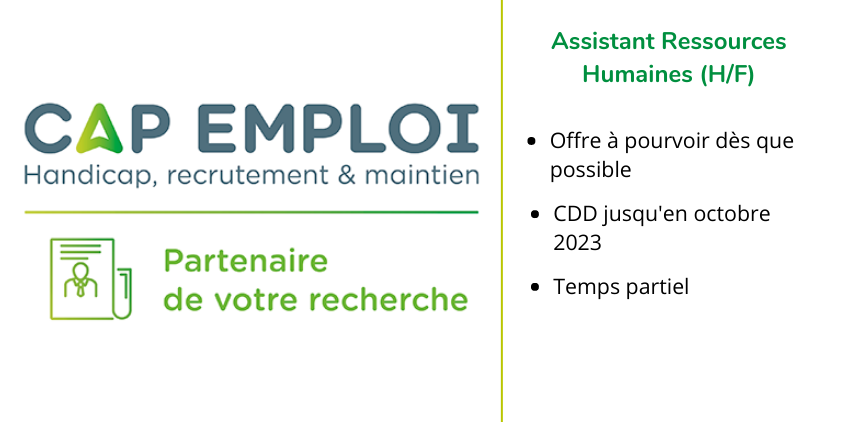 Offre d'emploi : Assistant Ressources Humaines (H/F) - Cap emploi 54